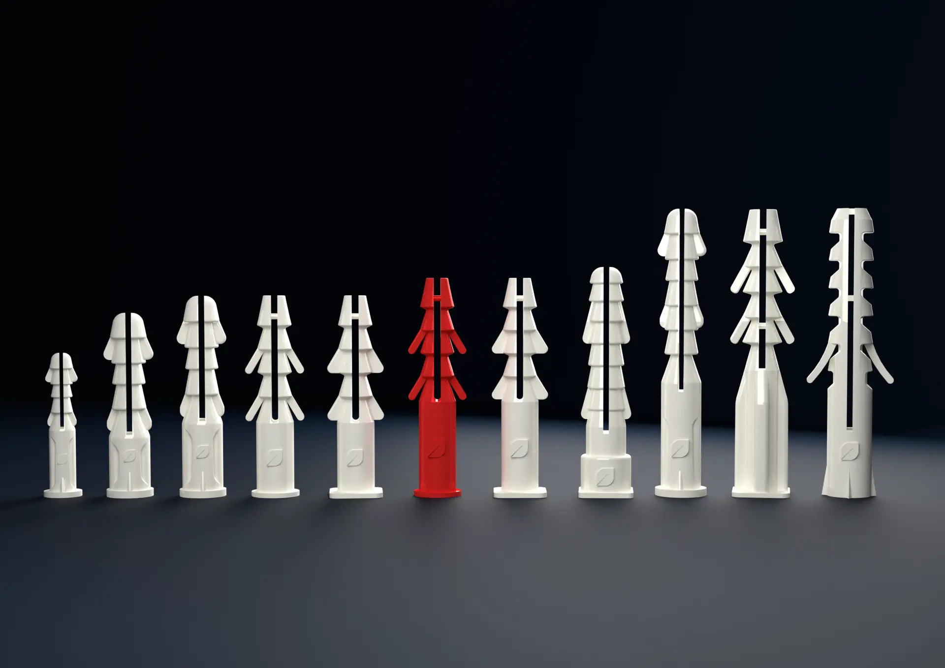 Plastic Wall Plug Screw - PVC Rawal Plug - Plastic Gitti Screw - Clariannt