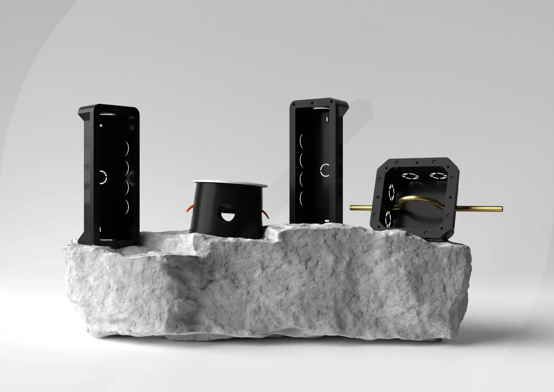 PVC Concealed Box Size - Plastic Electrical Switch Board - Clariannt