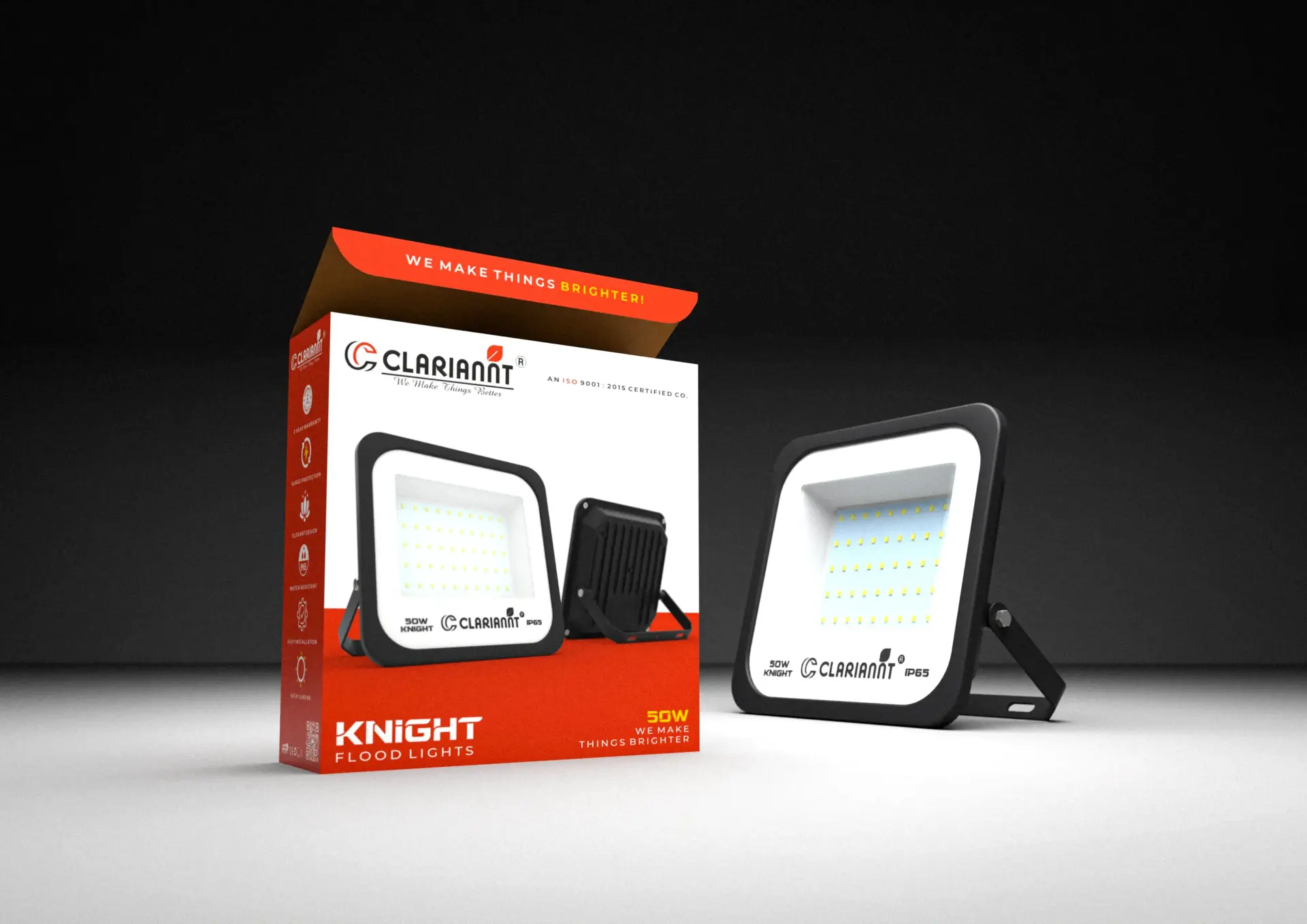 LED Flood Light Manufacturers - Clariannt - 2-year warranty, IP64